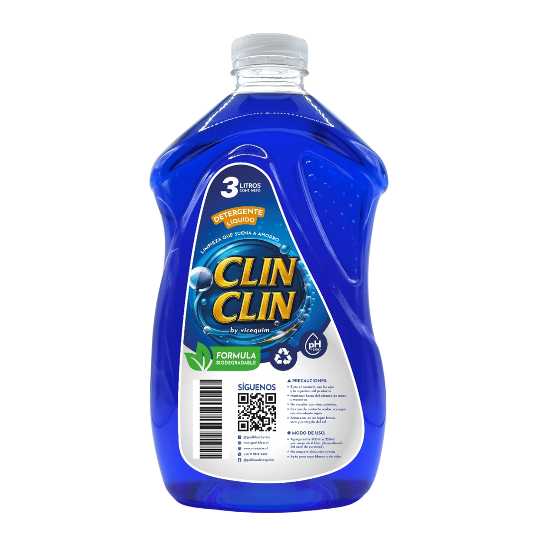 DETERGENTE LÍQUIDO CLIN CLIN 3L – Godbless